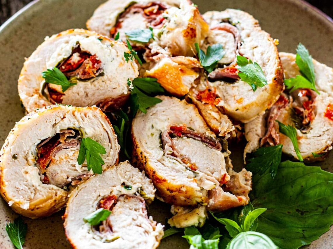 Bifes de frango recheados | Ruralea