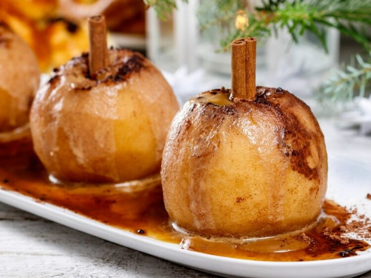 Maçãs assadas com mel | Ruralea