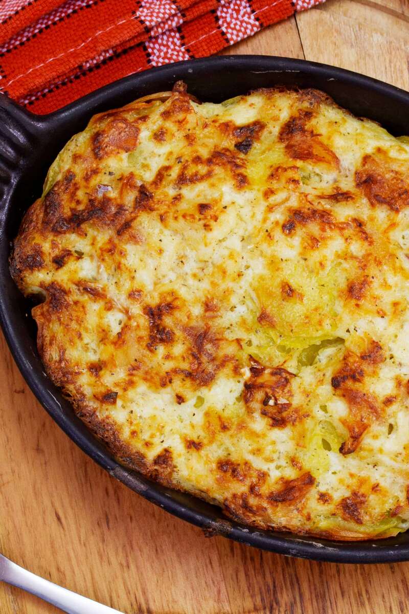 Bacalhau gratinado com camarão | Ruralea